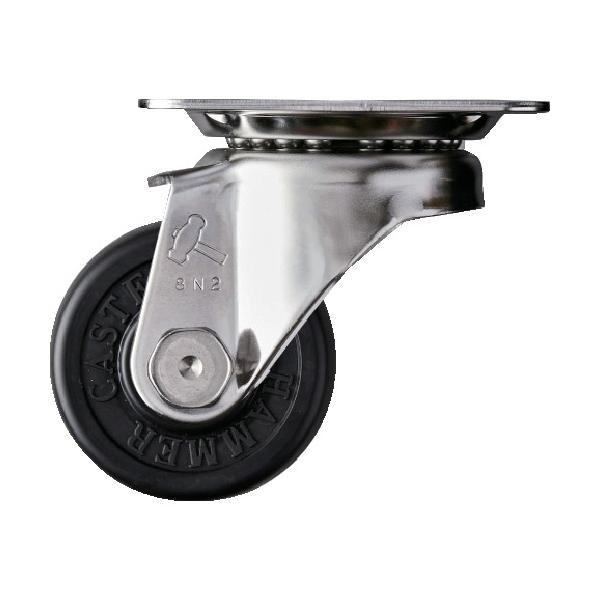 物流保管用品〜キャスター〜プレート式ゴム車