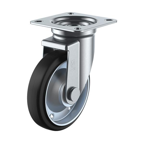 物流保管用品〜キャスター〜プレート式ゴム車