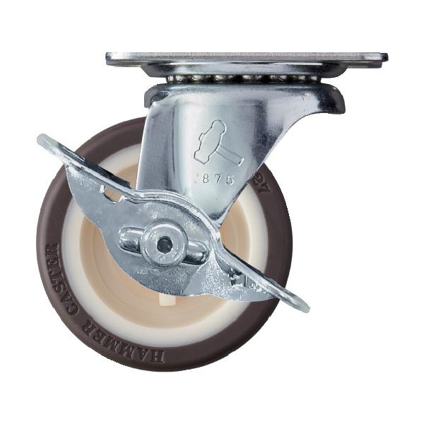 物流保管用品〜キャスター〜プレート式ウレタン車