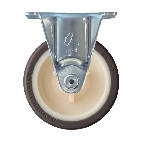 物流保管用品〜キャスター〜プレート式ウレタン車