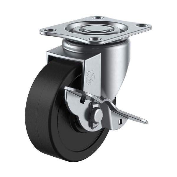 物流保管用品〜キャスター〜プレート式ゴム車