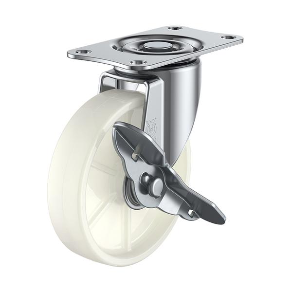 物流保管用品〜キャスター〜プレート式ナイロン車