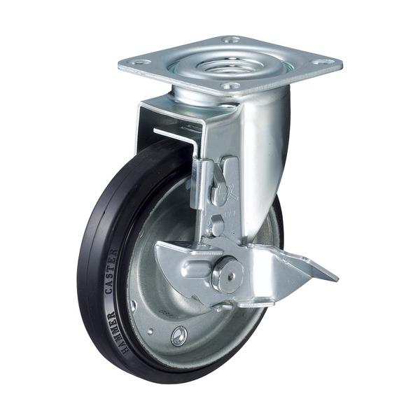 物流保管用品〜キャスター〜プレート式ゴム車