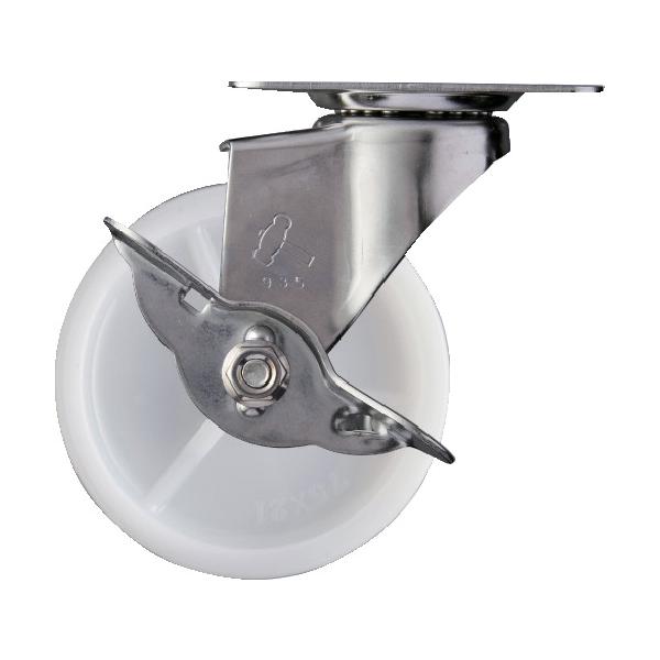 物流保管用品〜キャスター〜プレート式ナイロン車