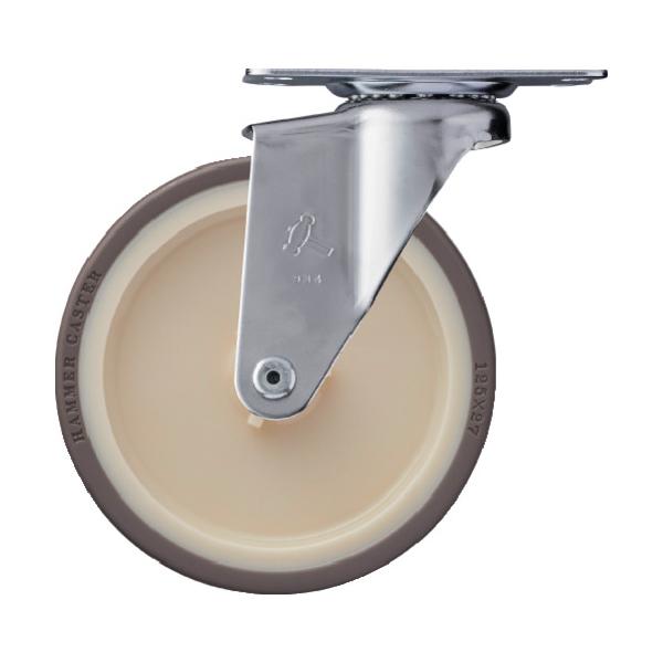 物流保管用品〜キャスター〜プレート式ウレタン車