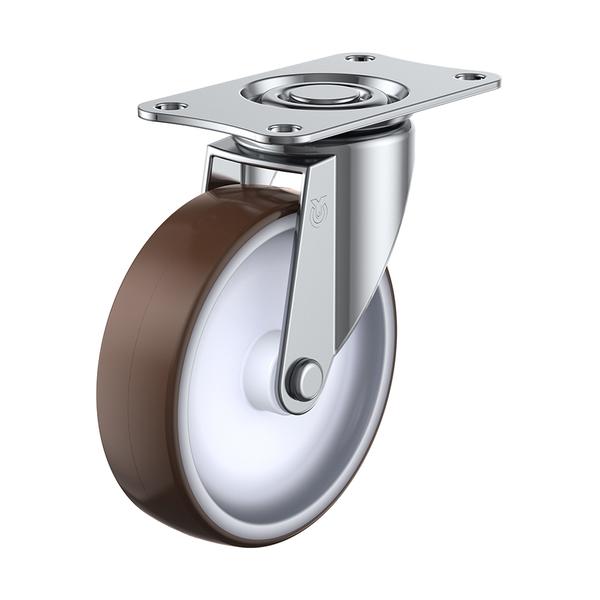 物流保管用品〜キャスター〜プレート式ウレタン車