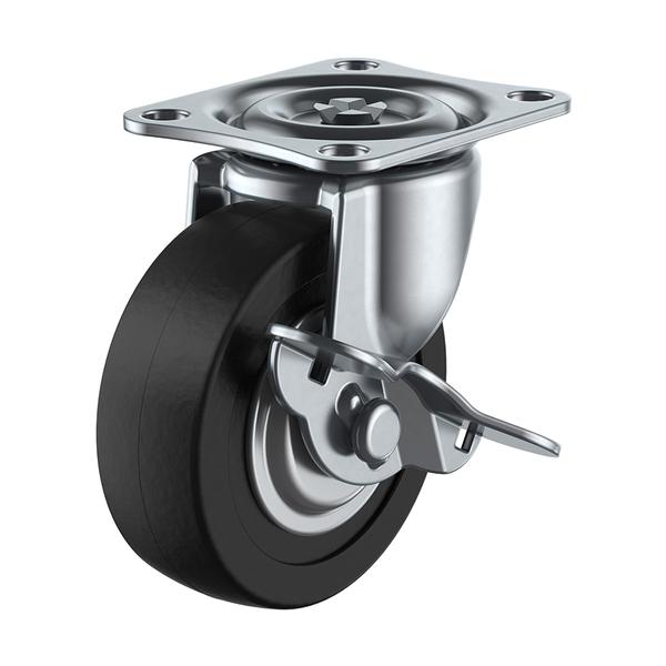 物流保管用品〜キャスター〜プレート式ゴム車