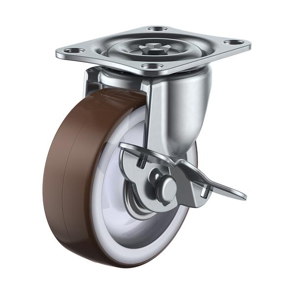 物流保管用品〜キャスター〜プレート式ウレタン車