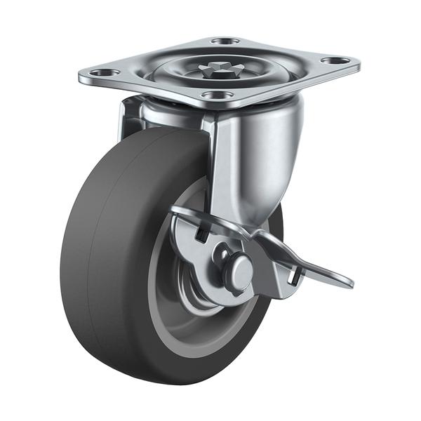 物流保管用品〜キャスター〜プレート式エラストマー車