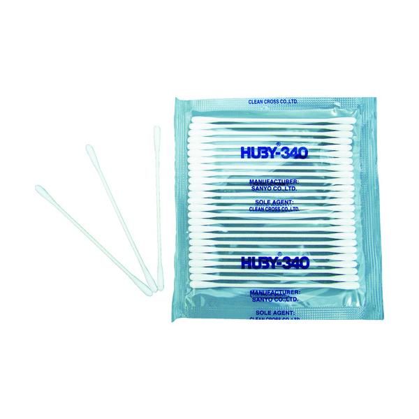 ブランド：ＨＵＢＹ／メーカー：（株）クリーンクロス／ＨＵＢＹ　ＨＵＢＹ　３インチ　工業用綿棒（先端砲弾型）ＢＢ−００１ＳＰ　（１００本入）