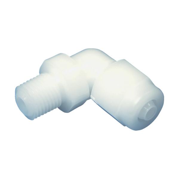 ブランド：アラム／メーカー：アラム（株）／アラム　チューブ継手　ＦＵコネクター　ハーフエルボ　ポリプロピレン（白）（１７６８−０５）　適用チューブ径６×８ｍｍ