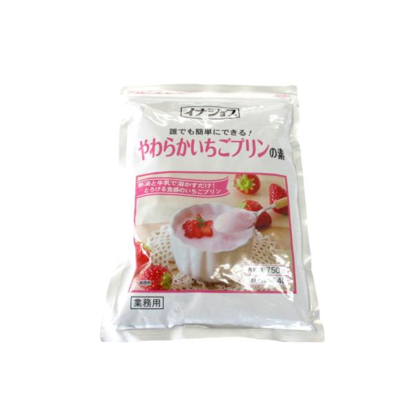 伊那食品工業（イナショク）の「やわらかいちごプリンの素 750g」は、いちごの甘酸っぱい風味を楽しめるプリンの素です。牛乳と合わせて加熱し、冷やし固めるだけの簡単調理で、なめらかでやわらかい食感のいちごプリンが手軽に完成します。ほどよい甘さ...