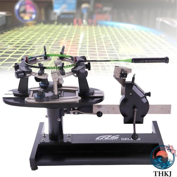 【バドミントン専用手動ストリングマシン】 6 点取り付けシステムと調整可能な V ブレースは、フレームへのストレスを限に抑え、ストリングを張る際のフレームの歪みを軽減するように設計されています。【デスクトップストリングマシン】 超滑らかなレ...