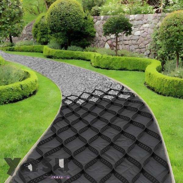 【多目的ジオセルグリッド】当社の砂利保護材、斜面や平坦な場所への設置に最適です。軽負荷パッド、造園、パティオ、歩道、駐車場など、構造を維持しながら軽負荷に耐える必要があるあらゆるプロジェクトに理想的なソリューションです。【耐久性のあるHDP...