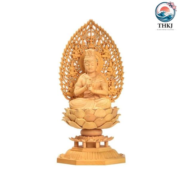 △ 製品材質：ツゲ（別名：イヌゴマ）/ 重量：約170g / 製品サイズ：高さ：17cm 巾：8.5cm 奥行：8.5cm / 28cm仏像?豪華な装飾ながらスッキリとお仏壇に収まる形が特徴です。 / 手作業で測ったので少しの誤差が有ります...