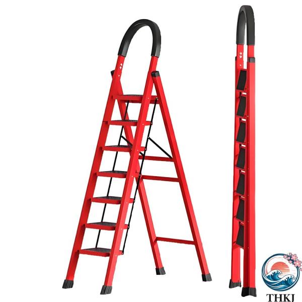 材質:炭素鋼商品の寸法:51幅 x 180高さ cm色:ホワイト特徴:折り畳み式サイズ:?7段（工具置き場付かない）その他 機能:?折り畳み式商品重量:?9.5 キログラム? 【家庭の悩みを解決するアシスタント】商品サイズ：幅51cm×18...