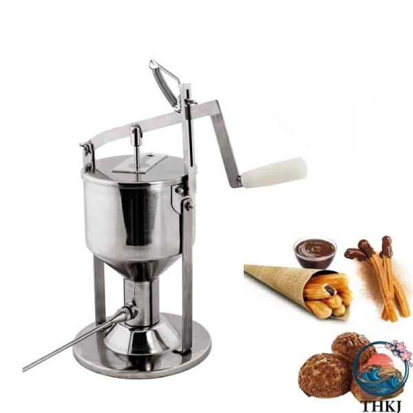 1、製品情報：充填グラム数：Min.2G、充填精度：±1g、材質：304ステンレス鋼、容量：5L、製品サイズ：51*23*23cm。ロングノズルサイズ：0.7*20cm。 1つのロングノズル ? 2、高品質の304ステンレス鋼で作られており...