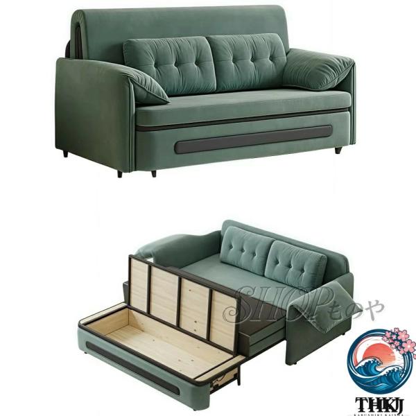 ? 【多機能デザイン】このコンバーチブルソファベッドは、スタイリッシュなソファから快適な引き出し式ベッドに簡単に変形し、小さなアパート、客室、または座席と睡眠の両方が必要なスペースに最適です。 その洗練されたモダンなデザインは、機能性とスタ...