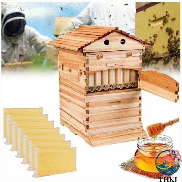 ?ウェルデザイン：当社のオートフロー式蜂の巣は、初心者の養蜂家が初めて蜂のコロニーを始めるのに最適な方法です。蜂の巣スターターキットは、養蜂家のための最も便利で効率的な抽出方法を提供することを目指しています。耐久性のためのパインウッド構造、...