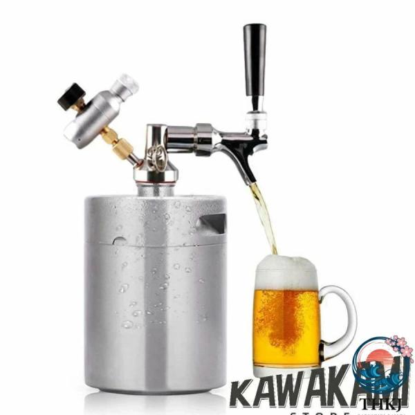 ビールサーバー ビールディスペンサー ミニCO2レギュレーター付き 小型 軽量 頑丈 ステンレス鋼 ビール樽 耐久性 持ち運び便利 使い簡単 ホーム/発酵/醸造ケゲレ