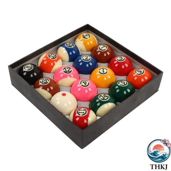 ビリヤードプールボール 5.72cm ビリヤードボール 16個 大きいサイズ アメリカンスタイル 樹脂製プールボールセット エンターテイメント