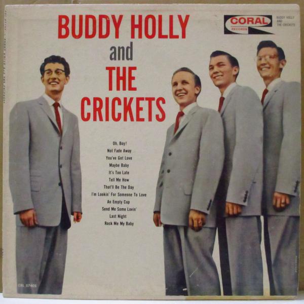 (US/Coral CRL-57405/'62 Reissue Silver Round Logo Maroon Label Mono LP) 「クリケッツ」名義'57年デビュー・アルバム「The Chirping Crickets」の、'...