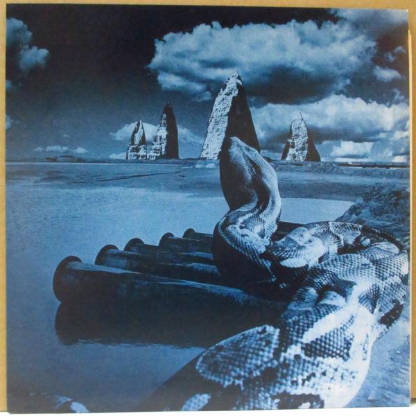 b/w「Blindness」(US/Triple X 51040-7/90.Limited.White Paper Label Flat Centre Clear Blue Vinyl 7"/PS) SwansのベーシストAlgis Kiz...