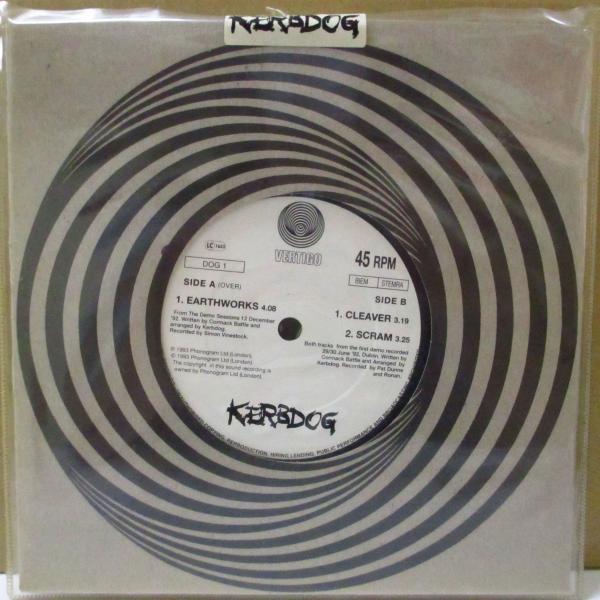 c/w「Clever」「Scram」(UK/Vertigo DOG 1/93.Orig.White Paper Label Flat Centre 7"+Stickered,Stickered PVC/Die-Cut PS) 90年代に活動...