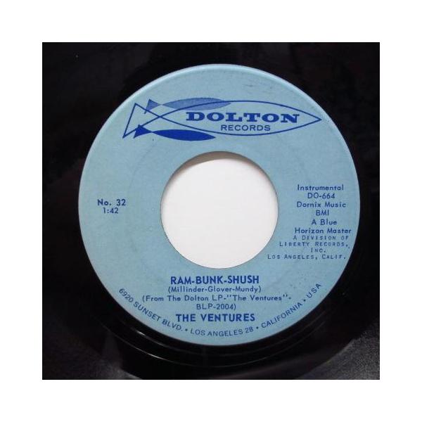 ＊b/w Lonely Heart 　(US/Dolton-32/'62 Orig.Fish Logo Light Blue Label 45)  説明無用ギター・インスト界大御所「ベンチャーズ」!’62年スロウ・ロッキン・ナンバー！B面の...