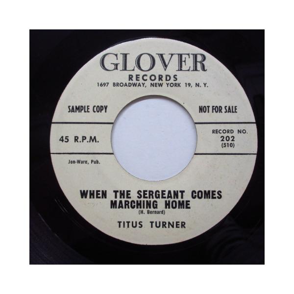 b/w Up Jumps The Devil (US/Glover-202/'60 Promo Black Logo White Label 45)レイ・チャールズ名曲「ステックス＆ストーンズ」の作曲や、自身'61年「サウンド・オフ」他のヒ...
