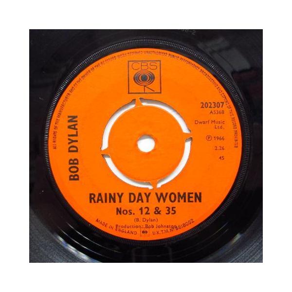 b/w  Pledging My Time (UK/CBS-202307/'66 Orig.Boxed Logo Deep Orange Label Round Center 45)米フォーク?ロック界大御所「ボブ・ディラン」、'66年当時...