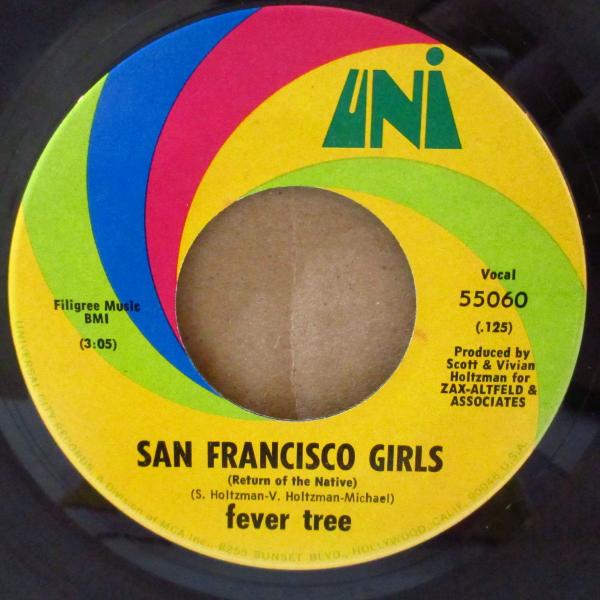 b/w Come With Me (US/Uni 55060/’68 Orig.Color Swirl Label 45+CS) テキサス出身サイケ・バンド「フィーヴァー・トゥリー」の'68年全米91位を記録した、スロウ・イントロから始まる...