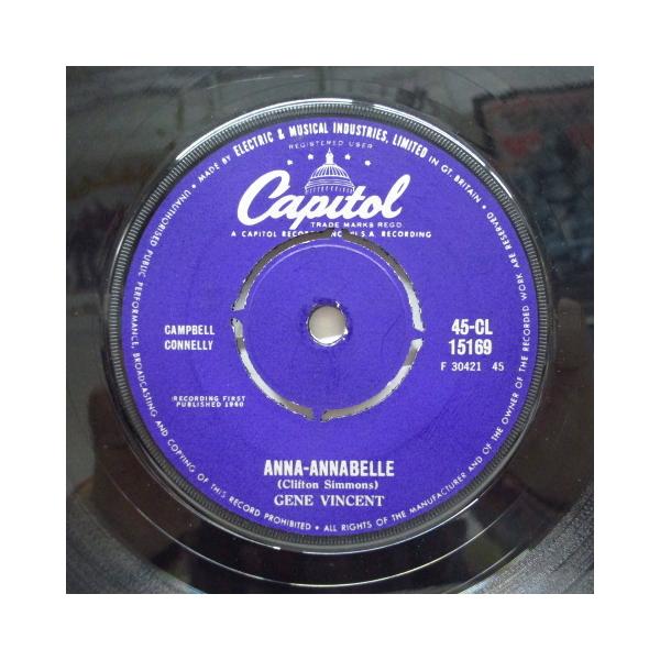 b/w Ac-cent-tchu-ate The Positive (UK/Capitol CL-15169/'60 UK Orig.Script Logo Purple Label 45)永遠不滅のR&amp;Rヒーロー「ジーン・ヴィンセ...