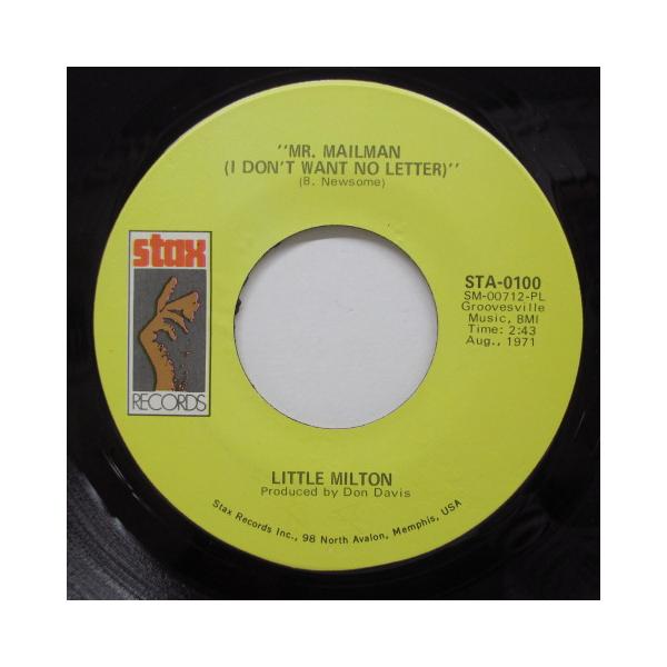 b/w If That Ain't A Reason (US/Stax STA-0100/'71 Orig.Box Logo Side Yellow Label 45)'50年代初頭から活躍をした大御所ブルース・ギタリスト「リトル・ミルトン...