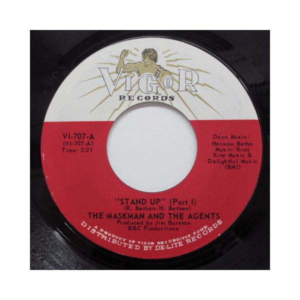 (US/Vigor-707/'71 Orig.White Top &amp; Red Label 45)'50年代初頭のドゥワップ時代からの活躍で知られる「Harmon Bethea」率いるSOULグループ「マスクマン＆エージェンツ」、'7...