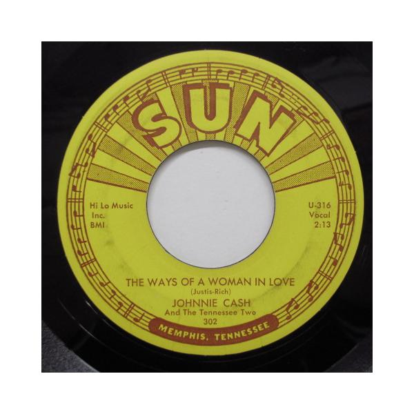b/w You're The Nearest Thing To Heaven (US/Sun-302/60's Reissue Round Logo Yellow Label 45)カントリー界大御所「ジョニー・キャッシュ」、'58年全米C...