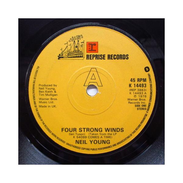 b/w Motorcycle Mama ＊　(UK/Reprise K-14493/'78 Orig.Brown Label FLat Center 45) 米ロック界大御所「ニール・ヤング」、'78年発表の、美メロ・スロウ・レイドバック・...