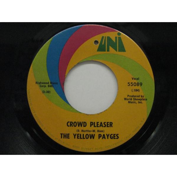 b/w You're Just What I Was Looking For Today (US/Uni-55089/'68 Orig.Color Swirl Label 45)テキサス・ガレージ/サイケ・レジェンド「イエロー・ペイジス」、...