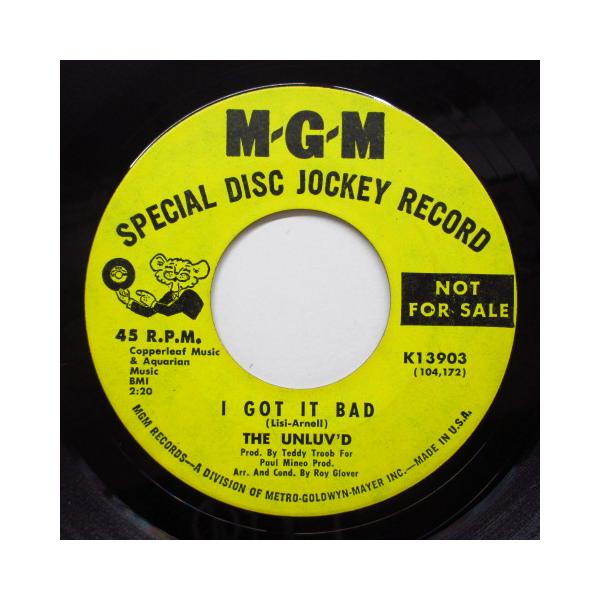 b/w Steadfastly (US/MGM-13903/'68 Promo Black Logo Yellow Label 45)'66年ノーザン名曲「Ain't Gonna Do You No Harm」で知られる、米男女混成カルト・...