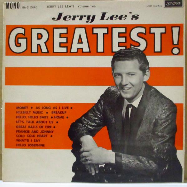副題："Jerry Lee Lewis Volume Two" (UK/London HA-S 2440/Late 60's Reissue Silver Box Logo Black Label Mono LP/CS) 名門SUN社看板ピ...