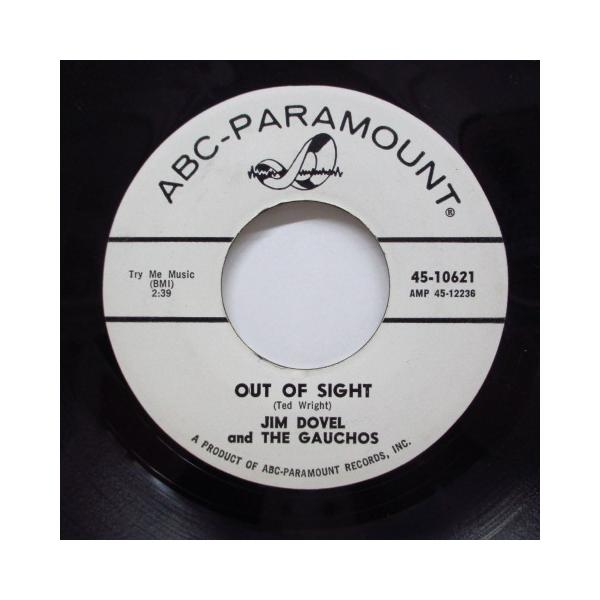 (US/ABC Paramount-10621/'65 Round Logo PROMO White Label 45)カリフォルニア・ブルー・アイド・SOULバンド「ジム・ドヴェル＆ガウチョス」、'65年発表の、ジェイムス　・ブラウン'6...