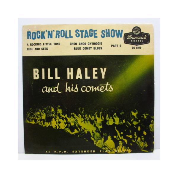 (UK/Brunswick OE-9279/'56 Orig.Silver Script Logo Red Label 4-Tracks Triangle Center EP/CFS)偉大なるR&amp;R-コンボ「ビル・ヘイリー＆ヒズ・コ...