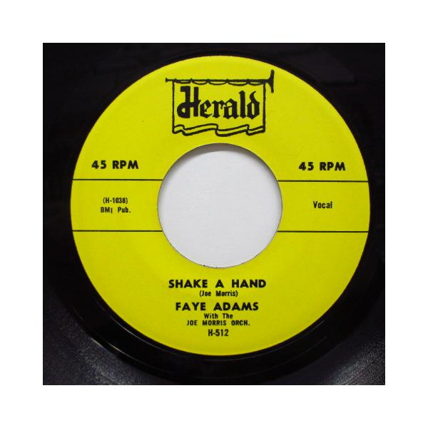 b/w  I'll Be True (US/Herald-512/'57 Script Flag Logo，Yellow Label 45)ゴスペル界出身女性ジャンプR&amp;Bシンガー「フェイ・アダムス」、'53年名門ヘラルド社からのデ...