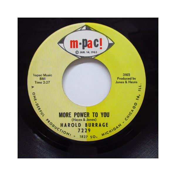 b/w A Long Way Together (US/M-Pac-7229/'66 Orig.Color Logo Yellow Label 45)シカゴ名門Cobra社作でも知られるブルース/R&amp;Bロッカー「ハロルド・バラージュ...