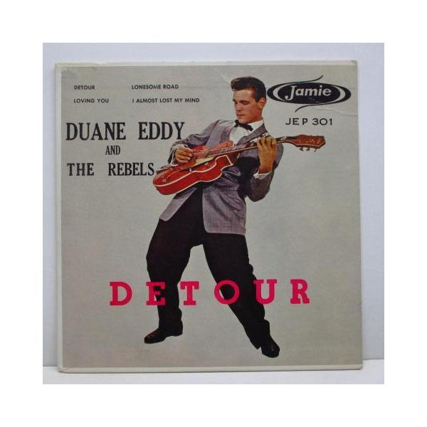 (US/Jamie JEP-301/'59 Orig.Black Oval Logo Yellow Label 4-Track EP) トワング・ギター王子「デュアン・エディ」、'59年4曲入りEP。 Lonesome Road/ I Al...