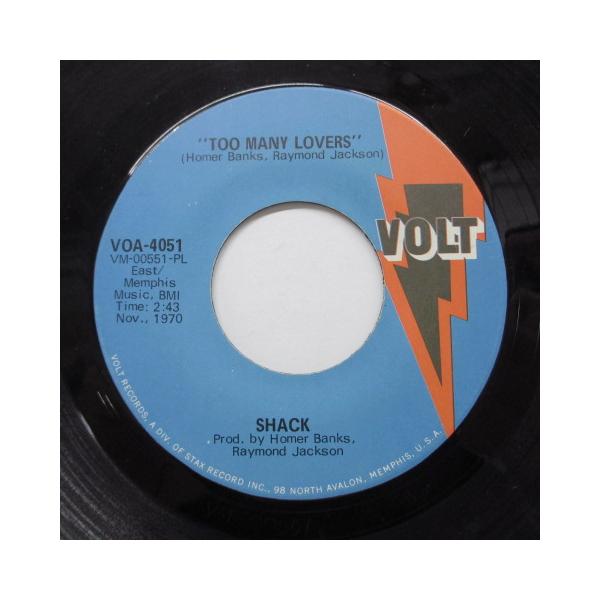 b/w A Love Affair That Bears No Pain (US/Volt VOA-4051/'70 Orig. Color Logo Side Blue Label 45) 米カルトSOULグループ「シャック」、'70年奇...