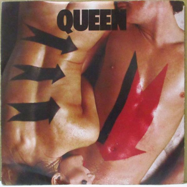 b/w「Life Is Real」(UK/EMI EMI-5293/'83 Orig.Red Boxed Logo Cream Paper Label Round Center 7"+PS) 英ロック界大御所「クイーン」、'83年全米11位...