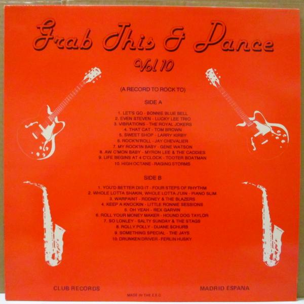 (UK/Club GTDLP-010/90's Orig.Black Logo Pink Label LP) 50〜60年代踊れるマイナーロッキンブルース、R&amp;B/ロカビリー編集のレコードホップDJ御用達大人気シリーズコンピ第10弾...