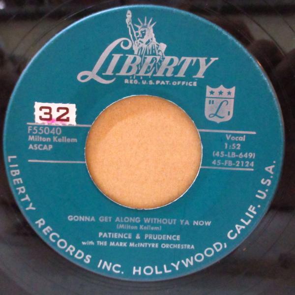 b/w The Money Tree (US/Liberty F55040/’56 Orig.Logo Silver Script Logo Green Label 45) 弱冠11歳と14歳のロリータ姉妹デュオ「ペイシェンス&amp;プル...