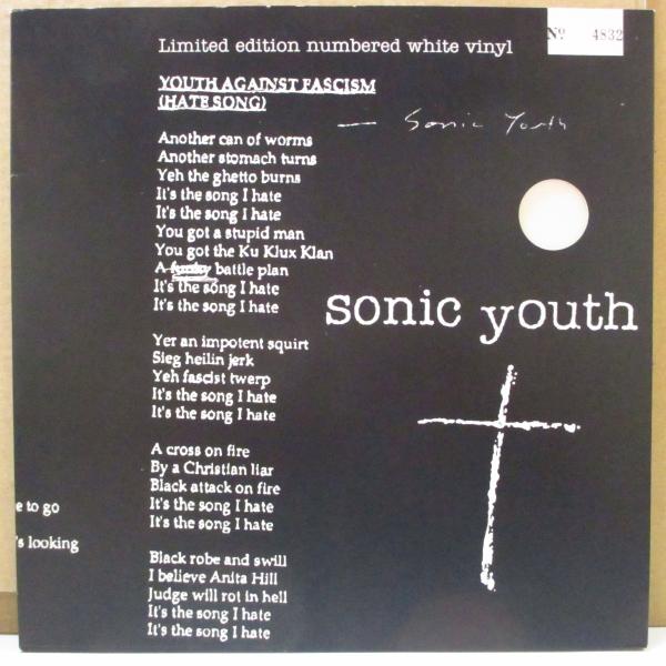(UK/Geffen GFSV 26/92.Ltd.White Vinyl 3-Track 10"/Numbered CVR)  グランジ/オルタナティヴ・ムーヴメントに多大な影響を与えたソニック・ユースの92年シングル。プロデュースにブッ...